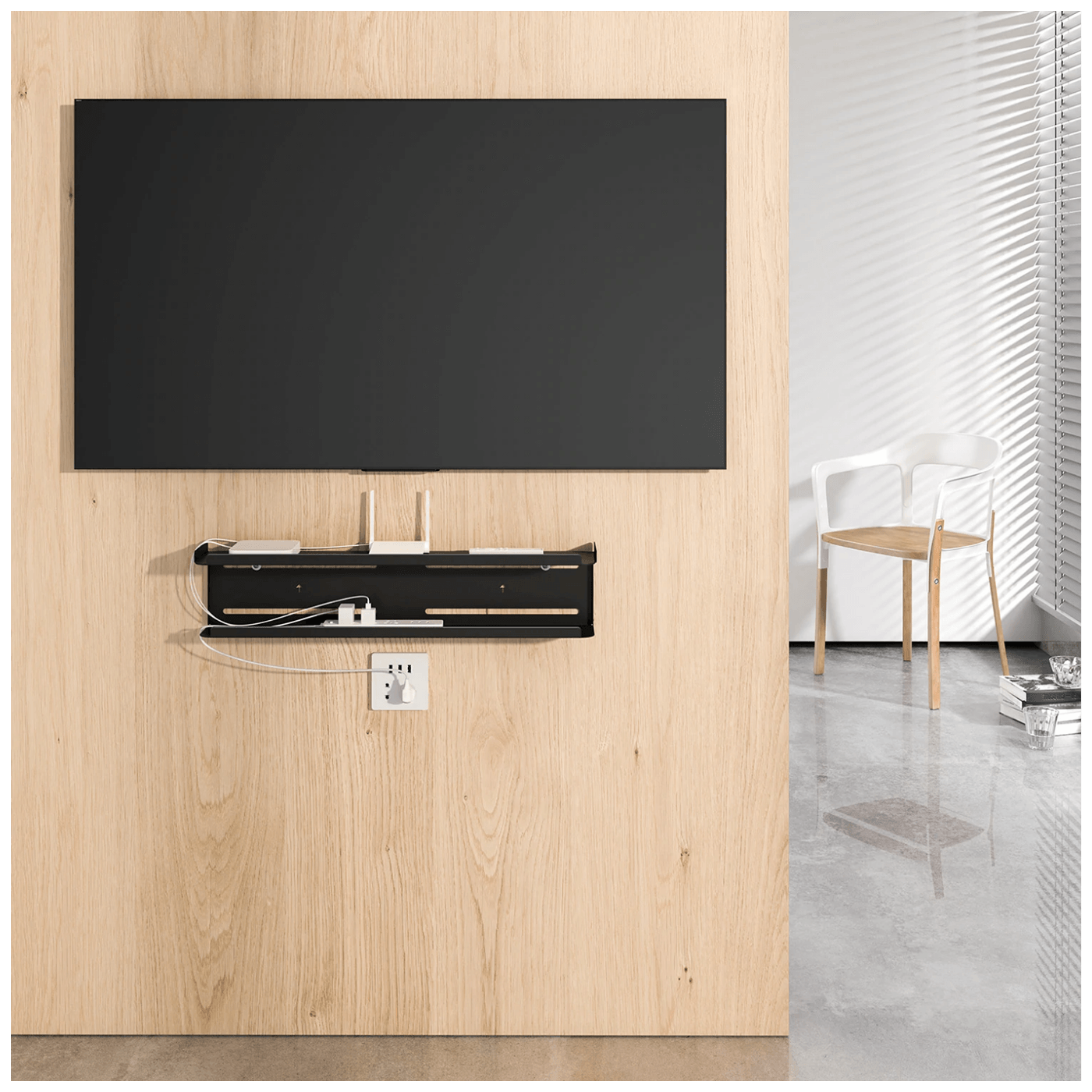 Polica za televizor, zidna / TV montaža, do 2 kg. - Maclean ...